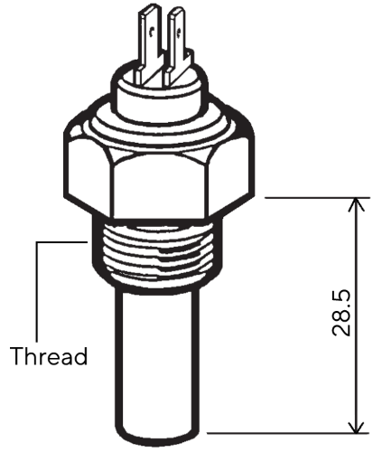 Temperature Sensor 120°C (Insulated Return) 1/4-18npt